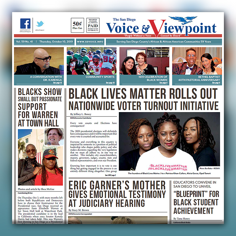 This Week’s Paper: October 10, 2019 - The San Diego Voice & Viewpoint