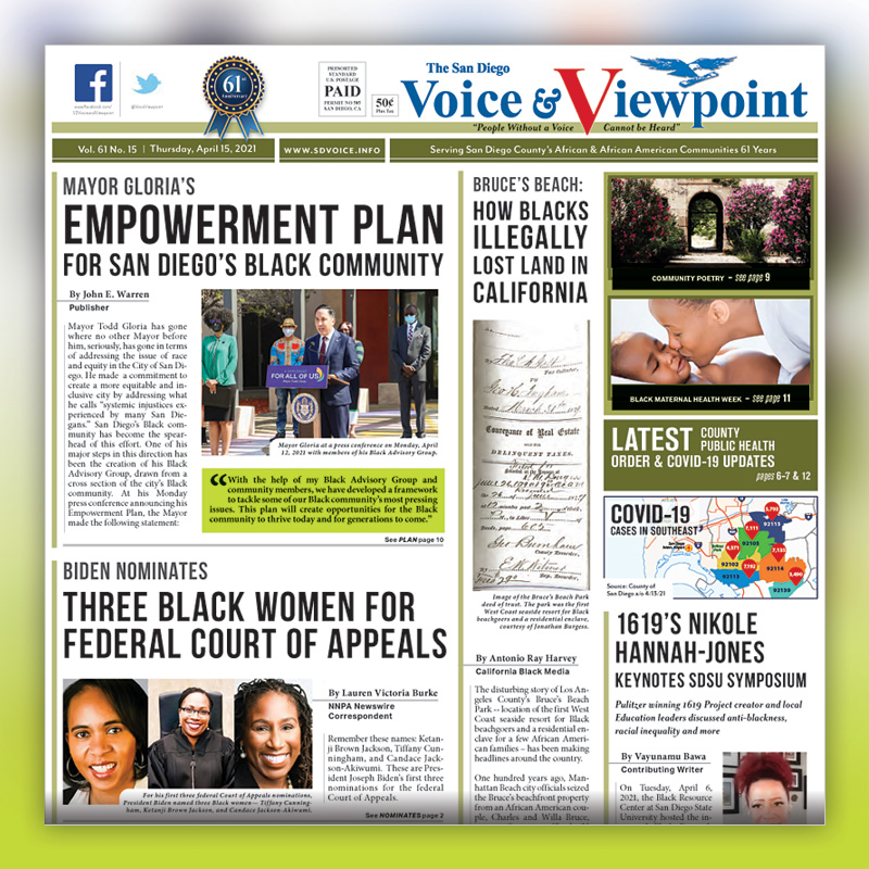This Week’s Paper - Thursday, April 15, 2021 - The San Diego Voice ...
